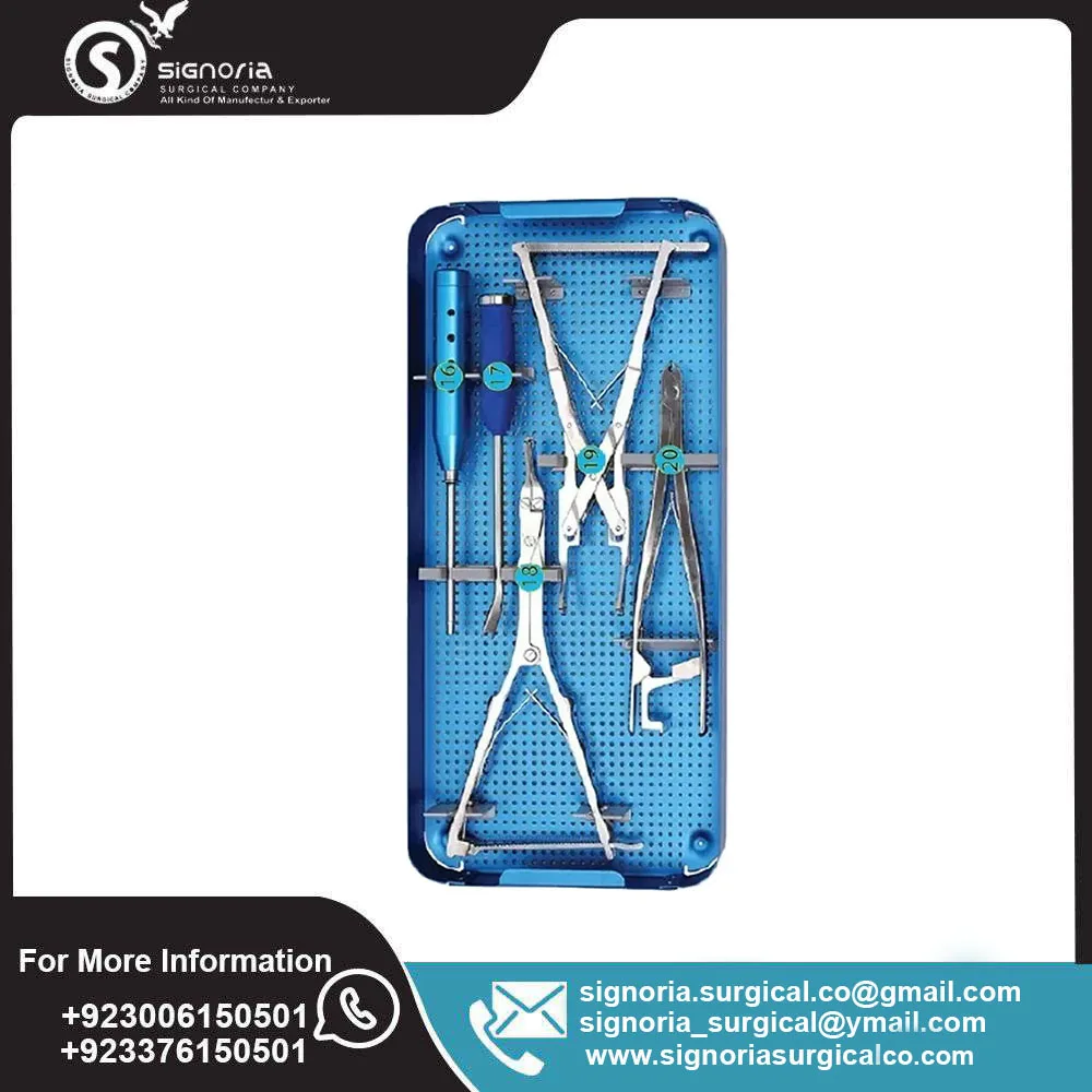 German Stainless Steel Spinal Pedicle Screw System Instrument Set ...