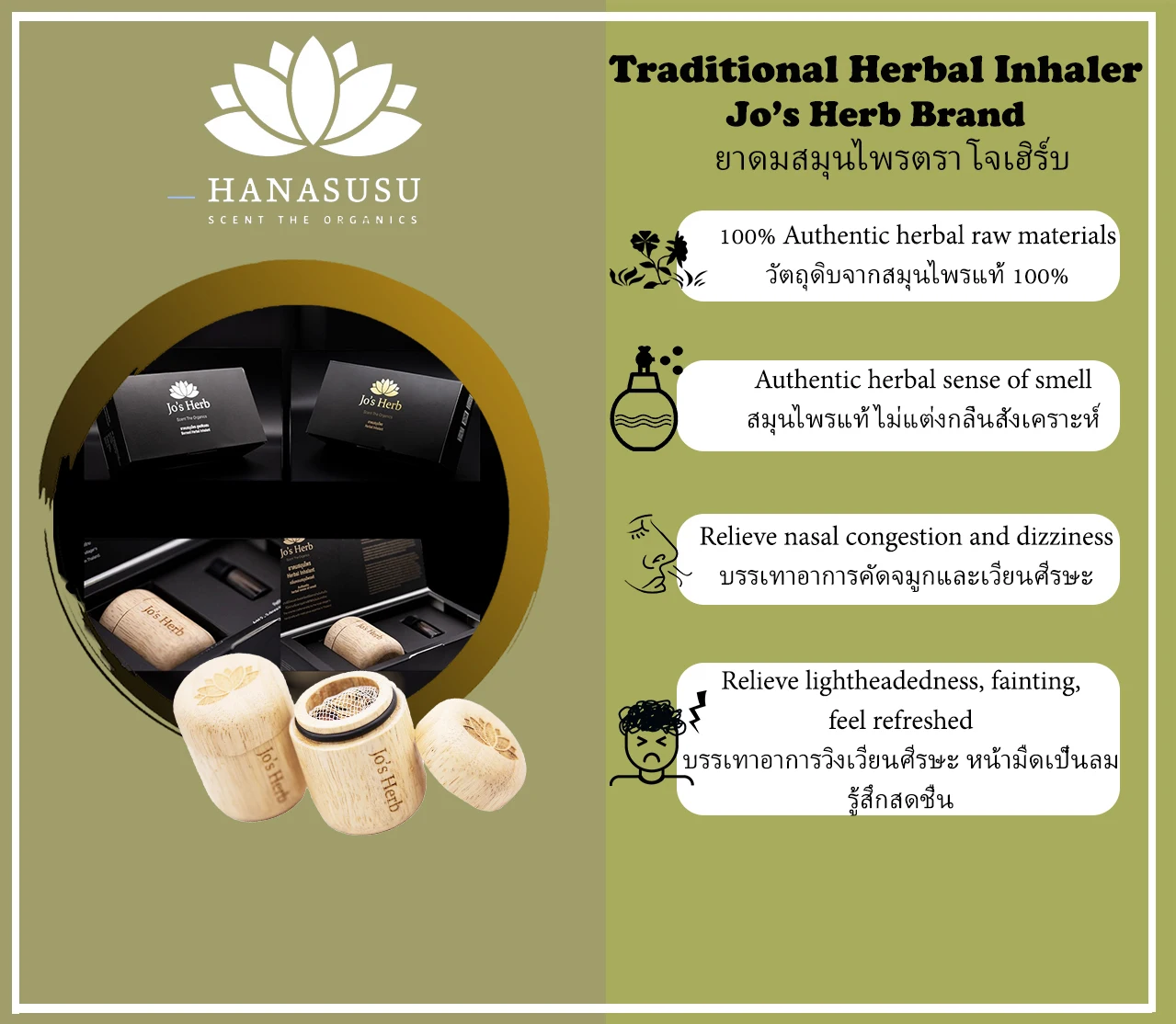 Traditional Herbal Inhaler (original Scent) Hand Made Piece By Piece ...