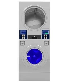 Professional Laundry 16 Kg Stack Washer And Dryer Combo Coin/card ...