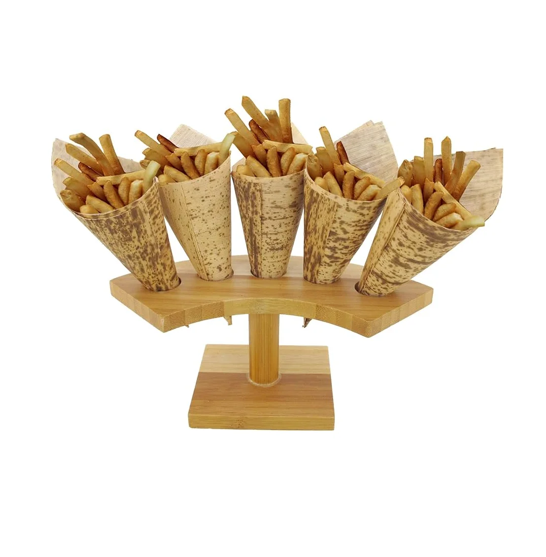 Amazing Quality Wooden Food Cone Display Stand Ice Cream Cone Display ...