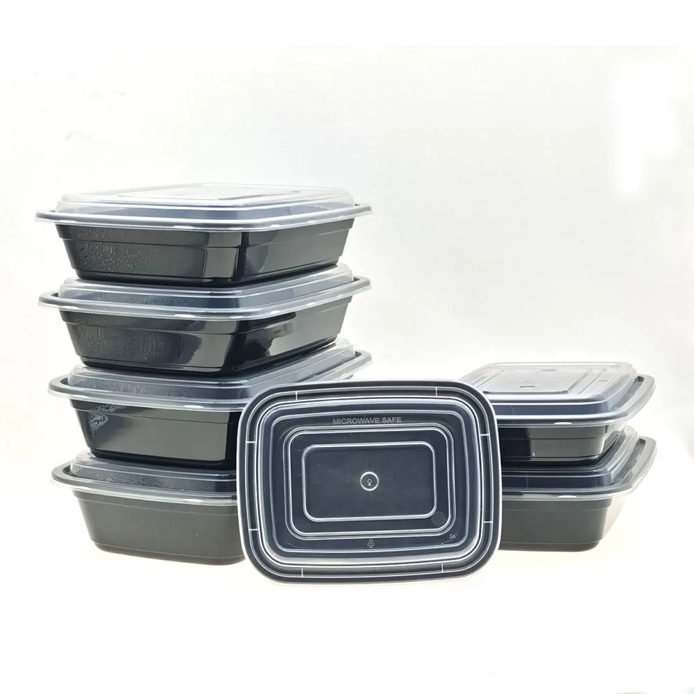 12oz Takeaway Microwavable Plastic Container Disposable Bento Food ...