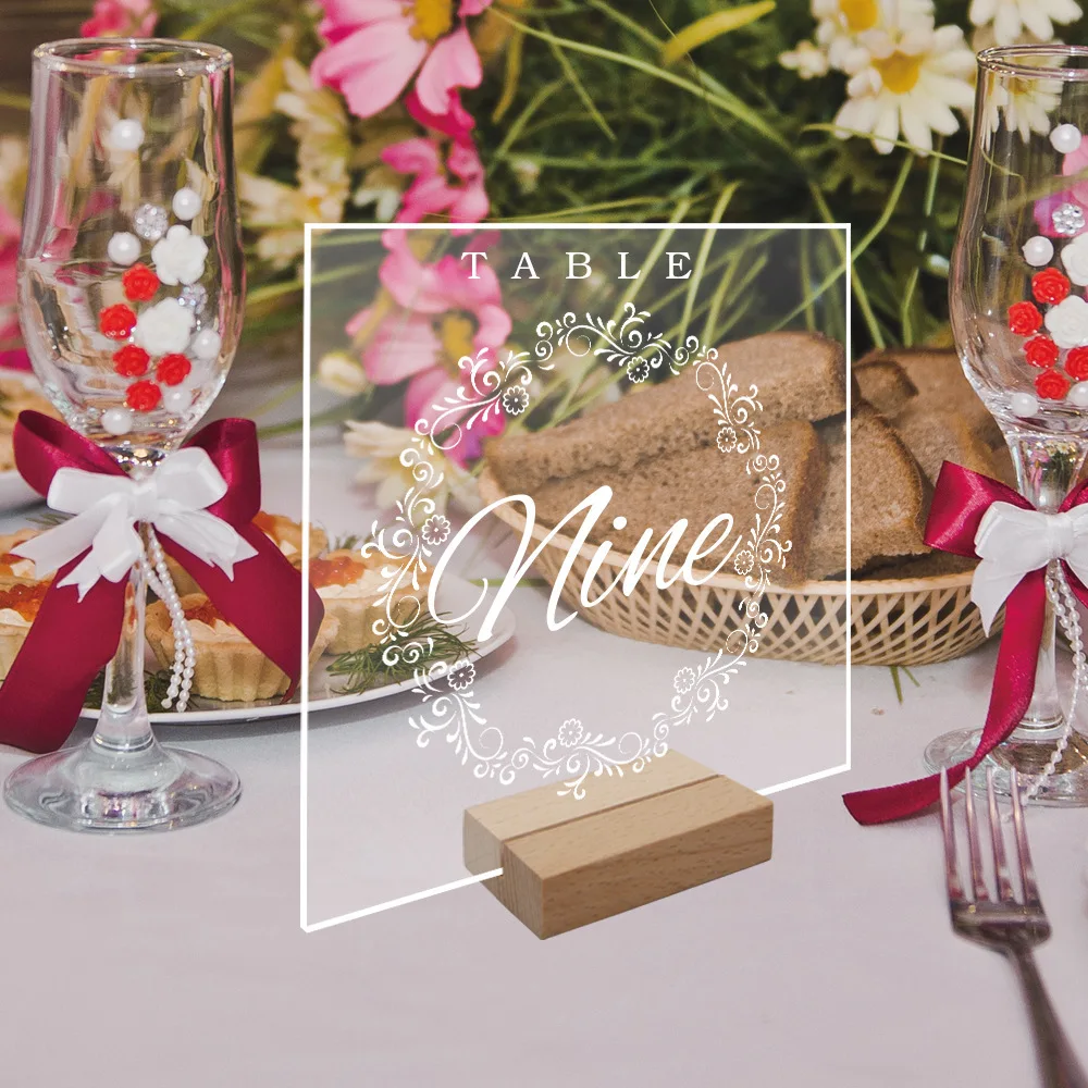 Blank Butterfly Shape Wedding Centerpieces Acrylic Table Numbers ...