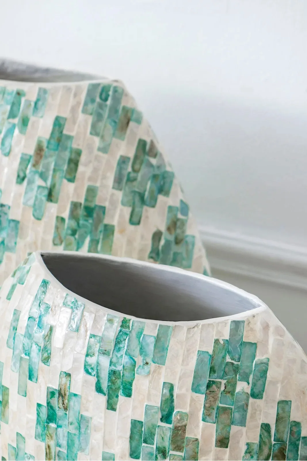 Hot New Modern Design Capiz Mother of Pearl Flower Vases Customizable ...