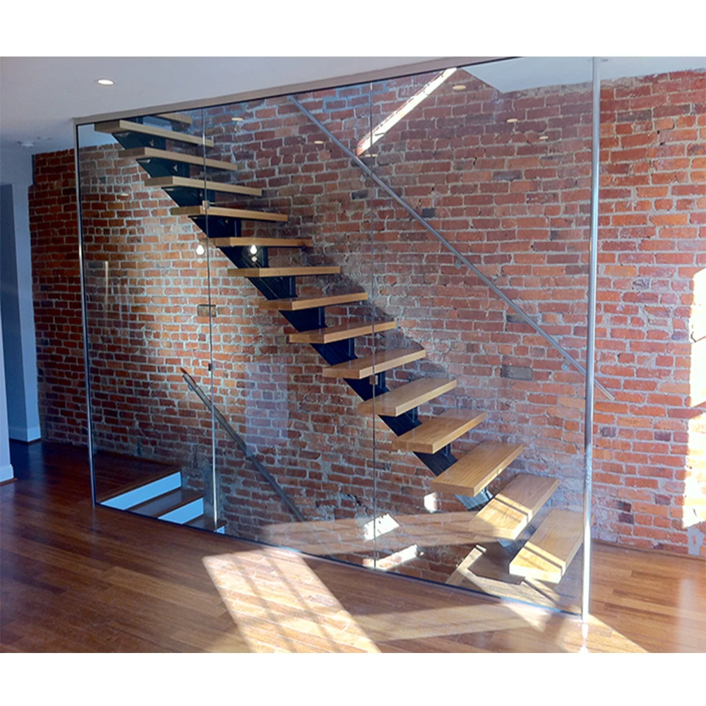 Mono Stringer Stair - Durable Steel Frame & Timber Treads