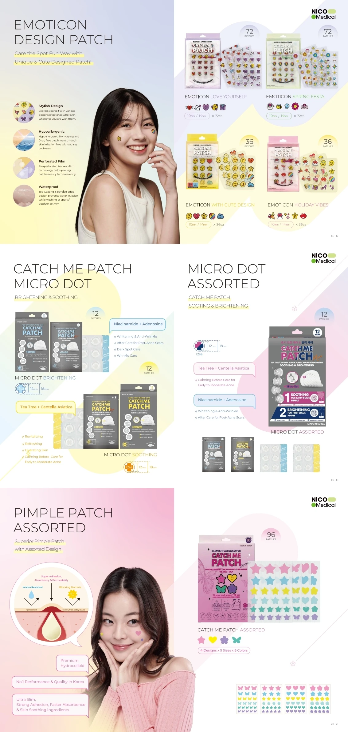 [Catch Me Patch] Esther Bunny Emoticon (Pink) Hydrocolloid Acne Blemish ...