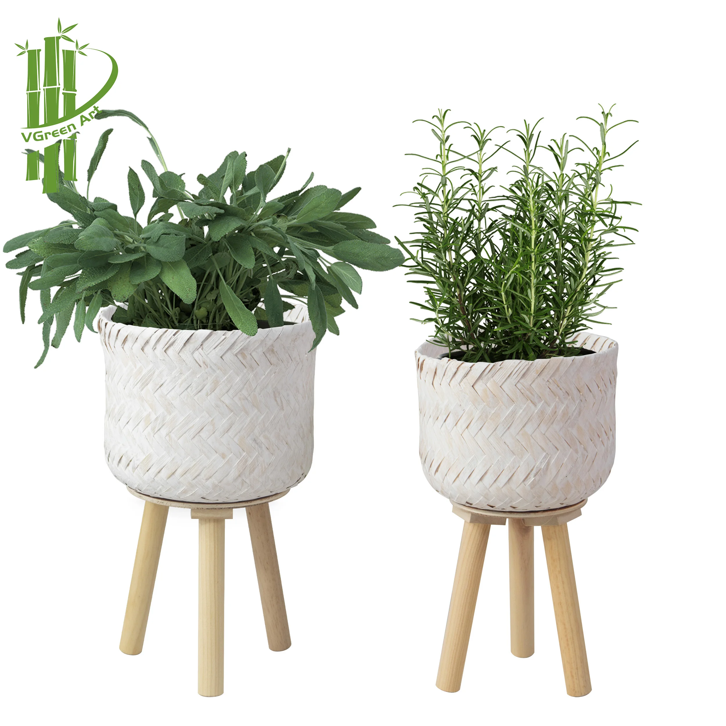 Stylized Flower Pots Made From Natural Materials - Buy Bamboo Products ...