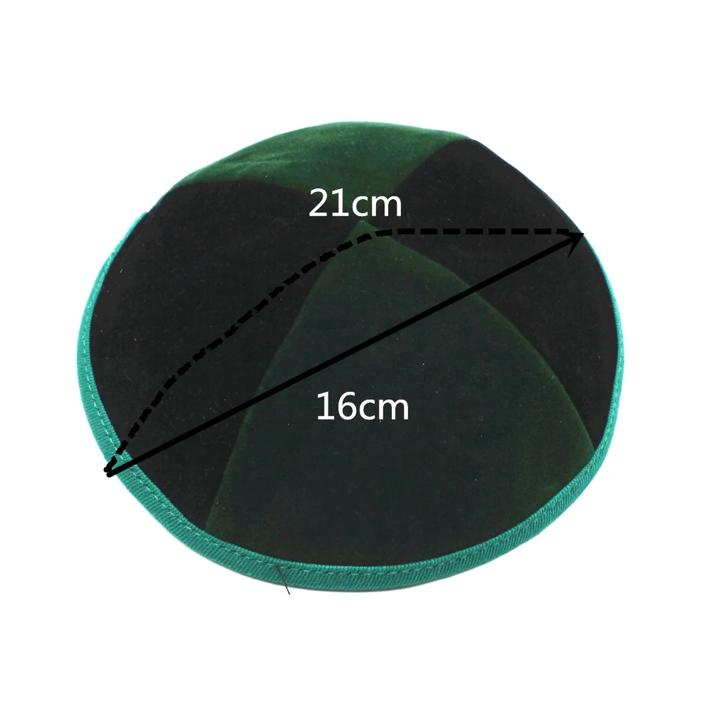 Judaism Kippa Velvet Kipot Two Color Kippah Jewish Yarmulke 2023 ...
