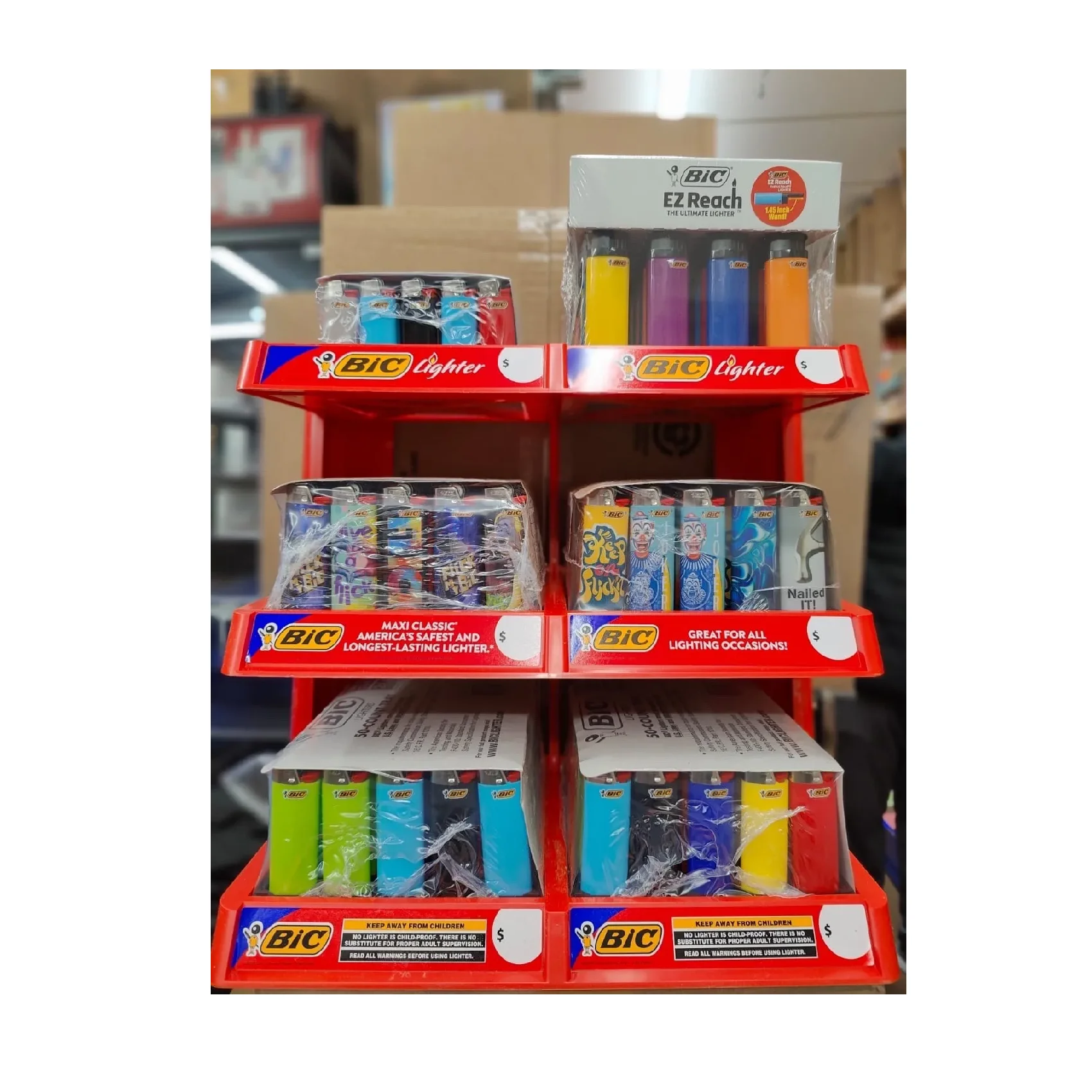 USA Stock Big Size J6 J26 Maxi Smoking Cigarette Lighters BIC