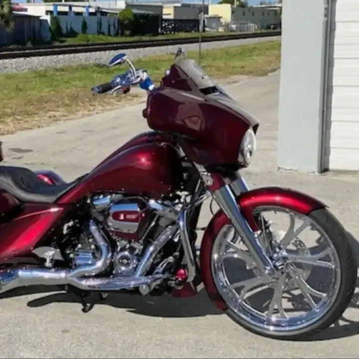 Prime Harley Davidson Complete Bagger Kit Flh Down/out 8" Lids W ...