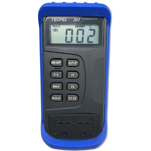 Tecpel Dtm-307 Dual Channel Digital Thermocouple Temperature Meters ...