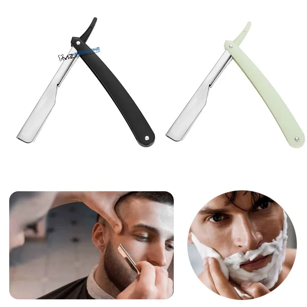 Stainless Steel Barber Cut Throat Razor Straight Barber Razor ...