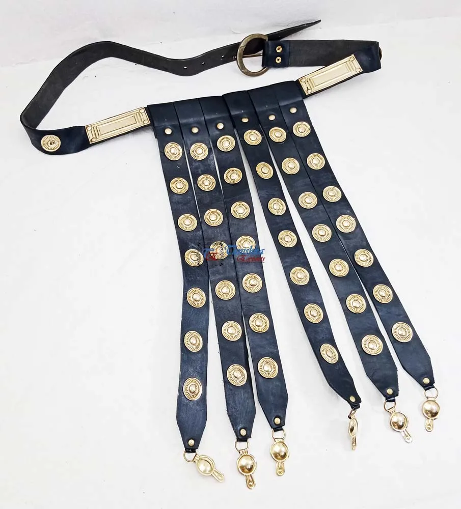 Roman Leather Apron Belt Greek Medieval Larp Leather Reenactment Belts ...