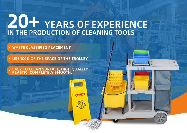 Heavy Duty Industrial Squeeze Collapsible Floor Cleaning Mop Set with ...