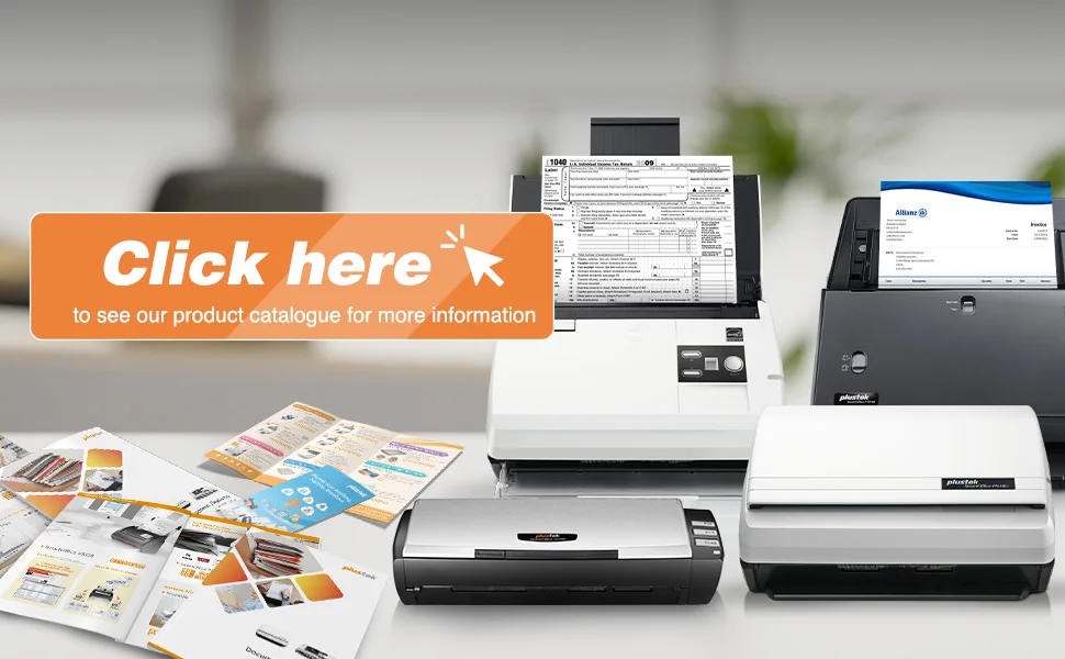 Plustek Document Scanner - High Speed Duplex Color Scanner