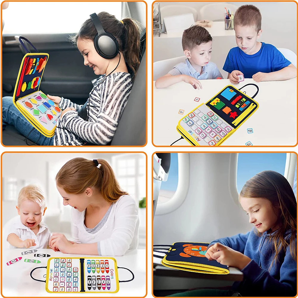 Montessori Sensory Autism Board Felt Toddler Busy Board Preschool ...