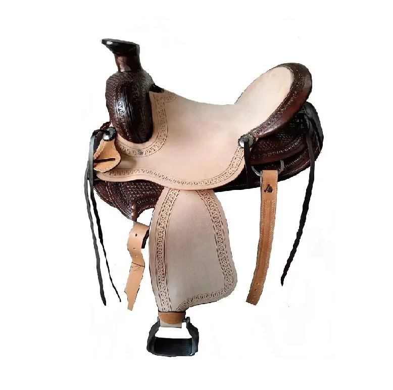 Sk International Wade Tree Roping Western Floral Tooled Leather Horse ...