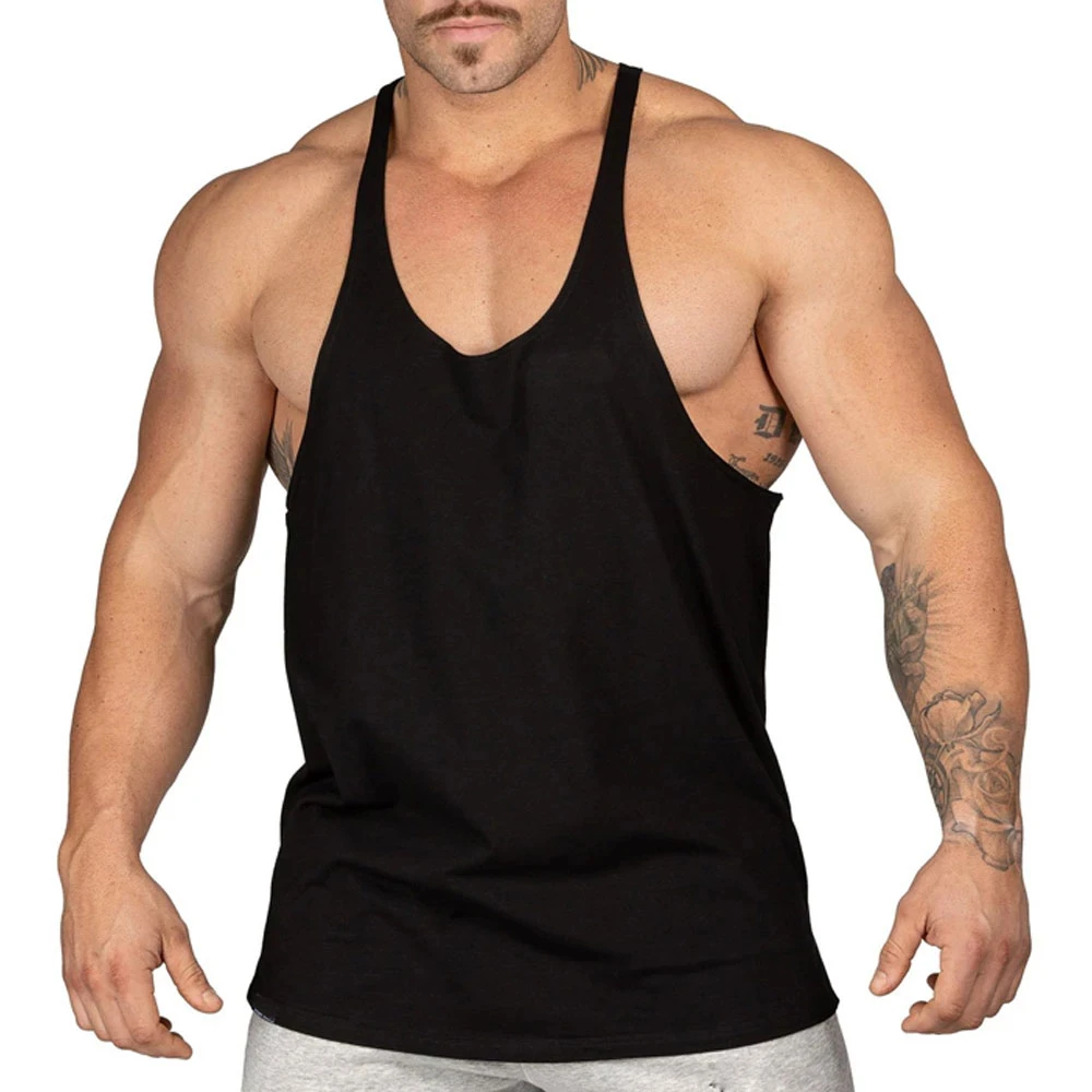 Best Design 2024 Men's Tank Tops Wholesale High Quality Custom Logo Men ...