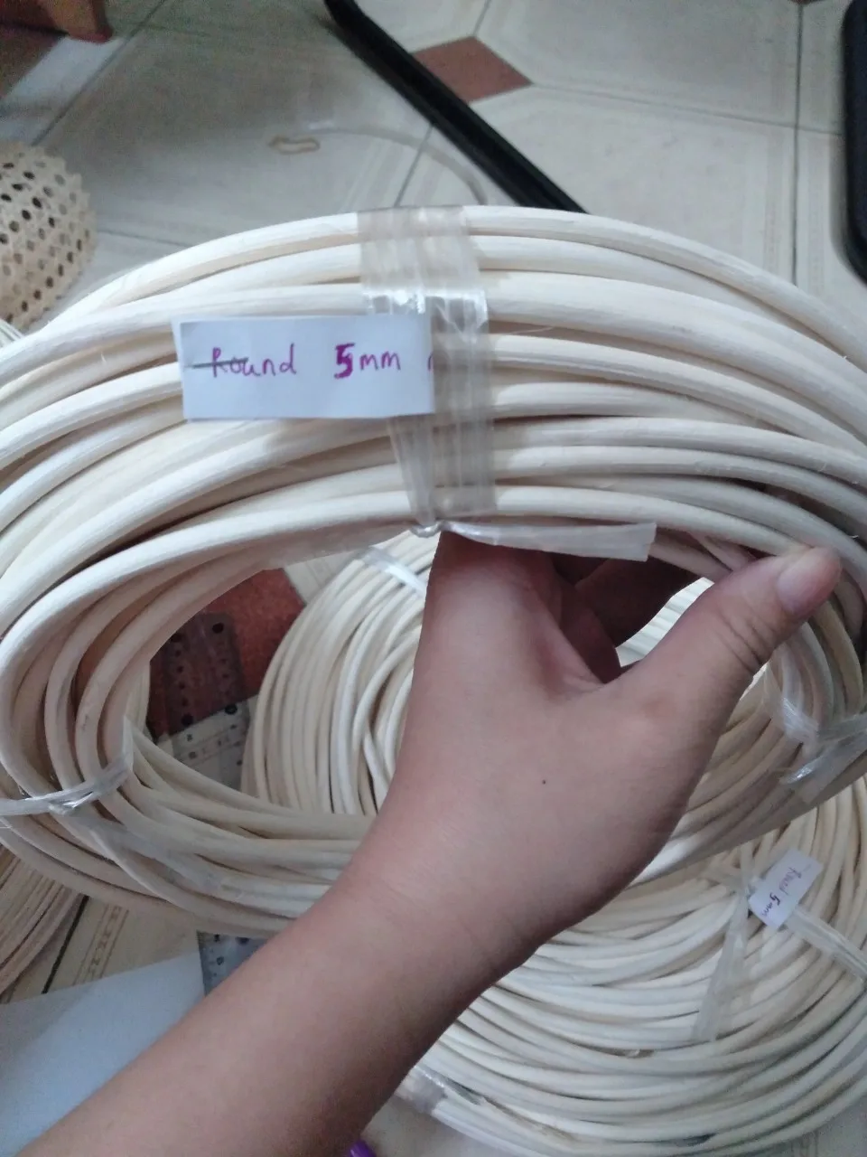 Wholesale Premium Raw Rattan Peel Round Rattan Core Rattan Materials ...