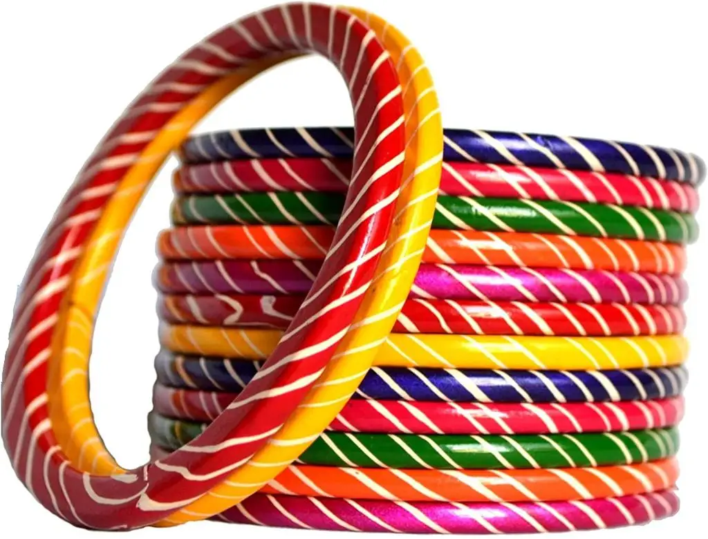 Colorful Velvet Bangles With Silver Work Tassel Bridal Bangles ...