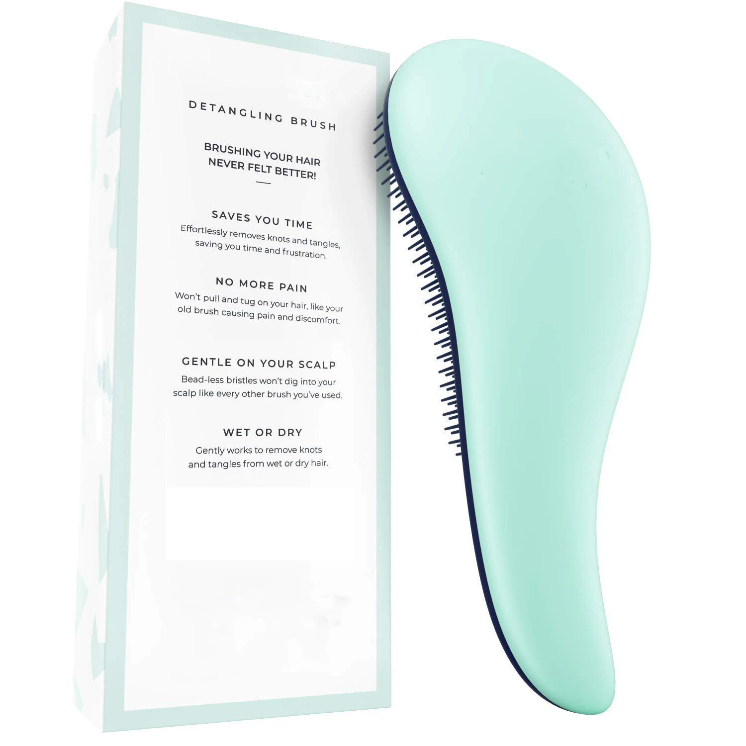 High Quality Glitter/ Electroplating/ Custom Color Detangle Brush ...