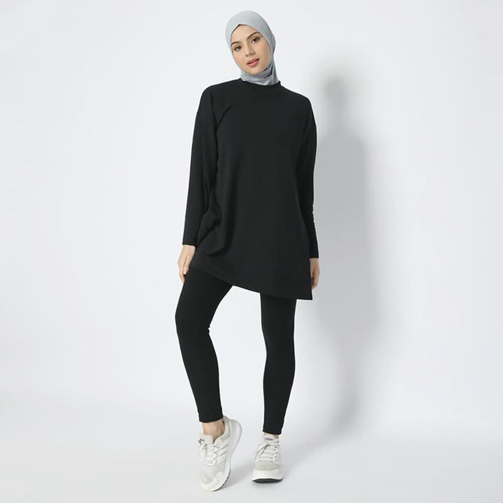 Islamic Modest Women Sports Gym Hoodie Muslim Active Wear For Jogging