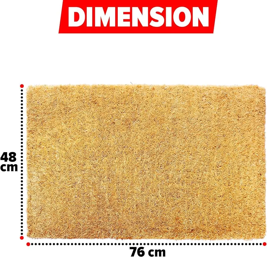 Doormat With 100% Pure Coconut Coir Natural Coconut Fiber Door Mat Dirt ...