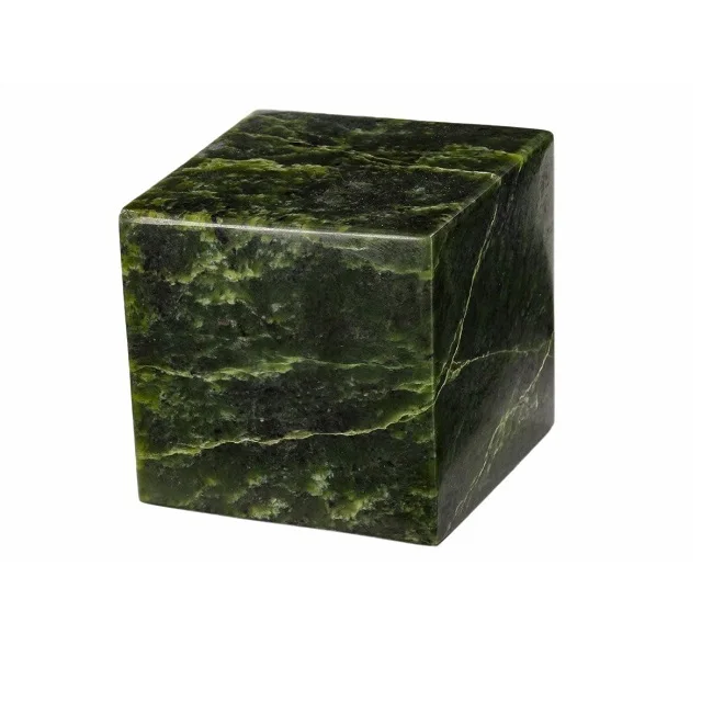 Cube Green Jade Nephrite Gemstone Cube Sacred Geometry Crystal Stone ...