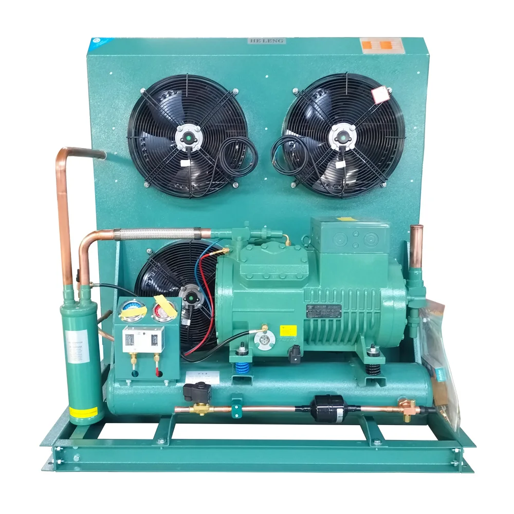 Refrigeration Air Cooled 3hp Semi-hermetic Compressor Condensing Unit ...