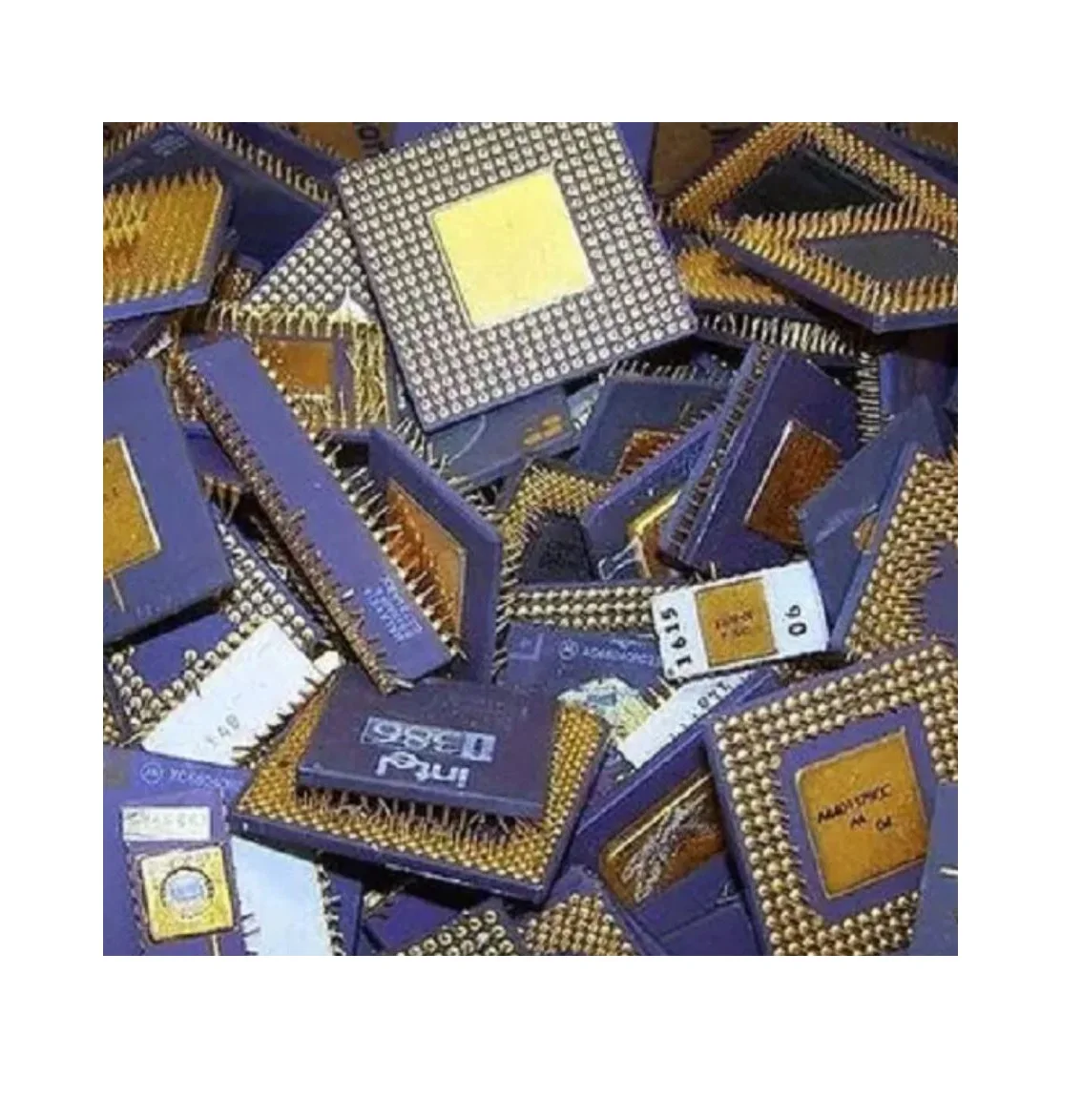 Cpu Ceramic Processor Scrap 486 & 386 CPU SCRAP / ADM Processor Scrap ...