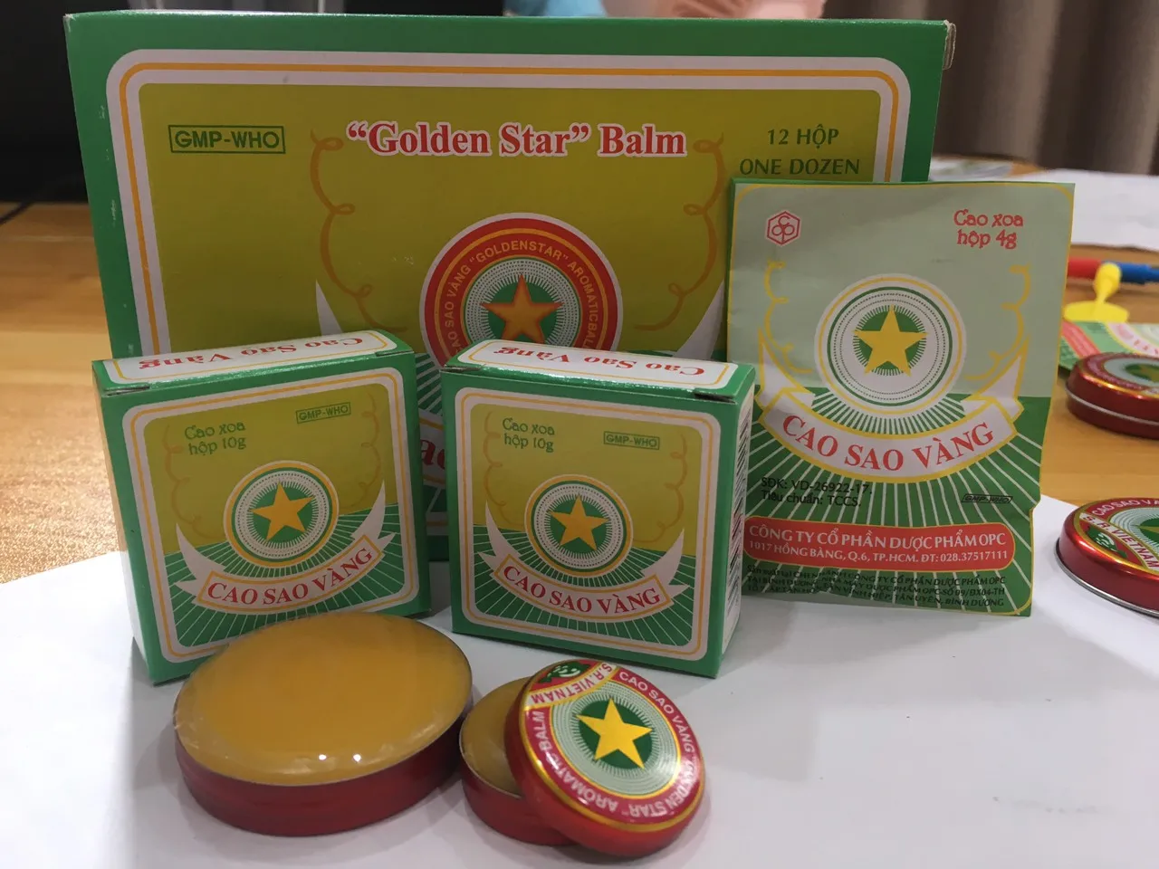 Vietnam Golden Star Balm Relieves Headache And Dizziness Refreshes ...
