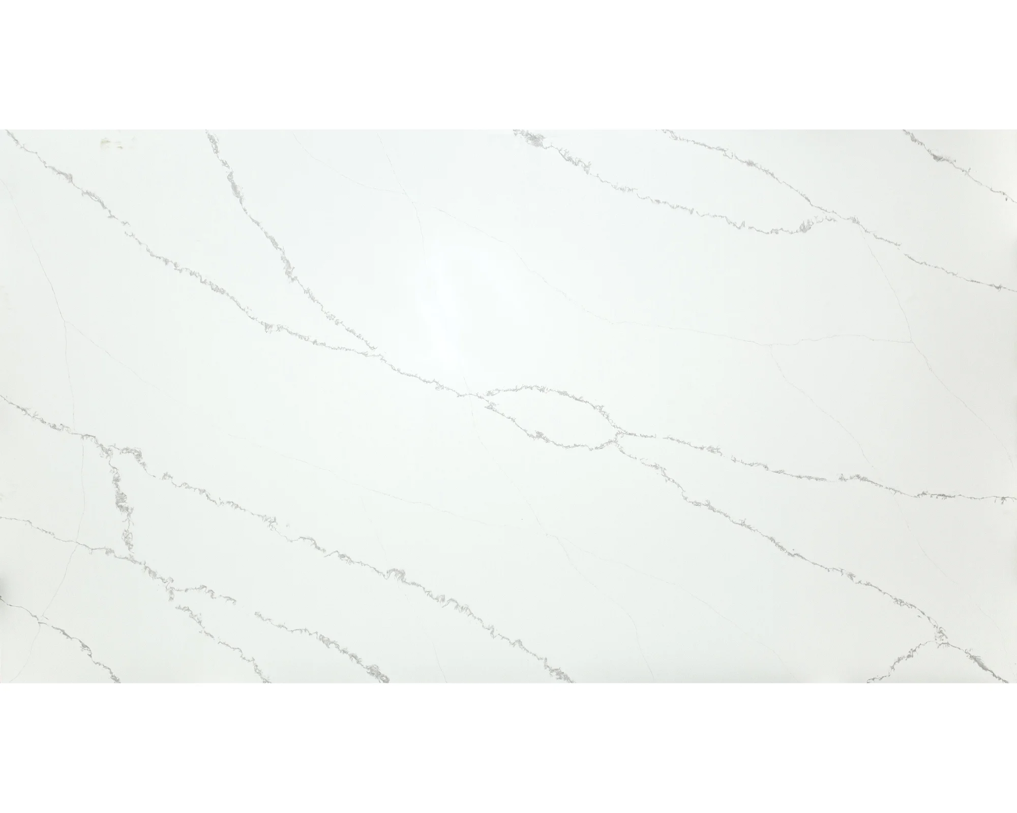 Lq-808 White Quartz Calacatta Veins Stone Veneer For Building Wall ...