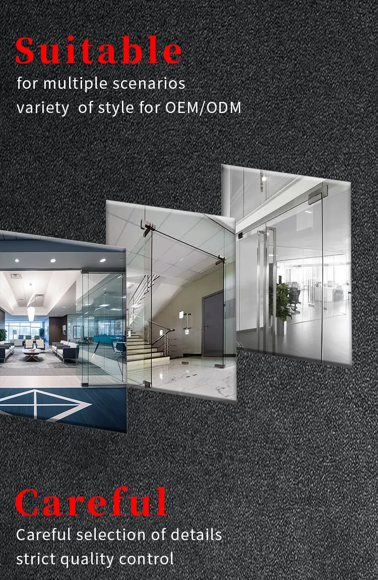 Stainless Steel Frameless Glass Door Patch Durable Aluminum Alloy Patch ...