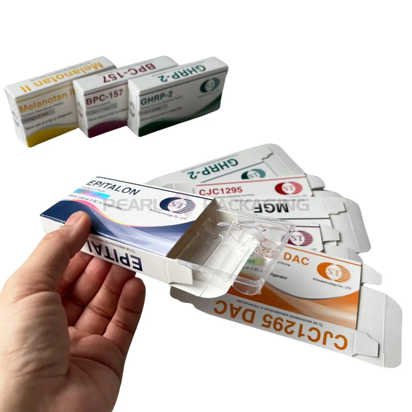 Custom Recyclable Paperboard 2ml 10ml Pharmaceutical Vials Packaging Labels Blister Tray Vials ...