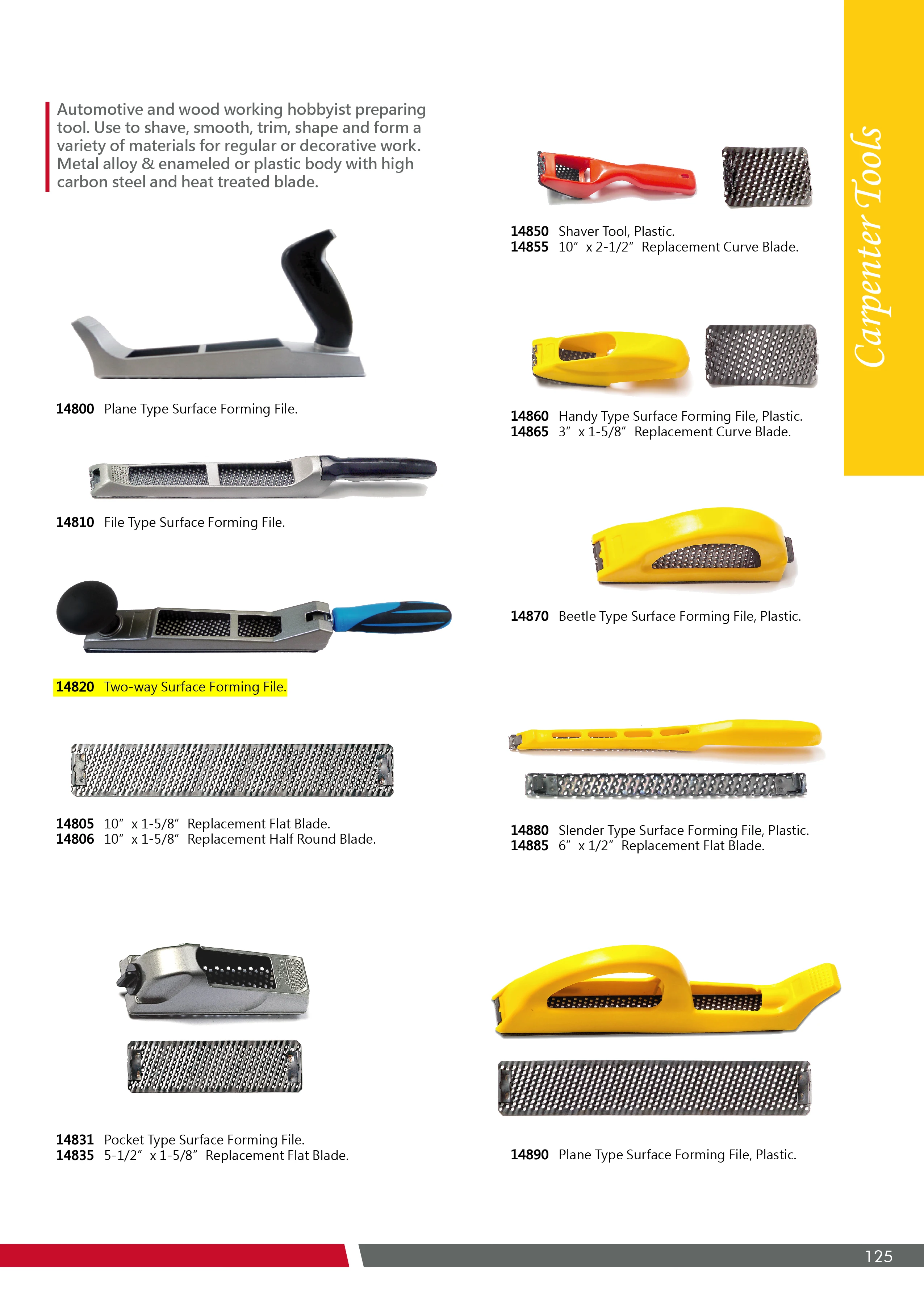 Taiwan-Made DIY Grade Plane Type Surface Rasp Customizable Hand Tool ...