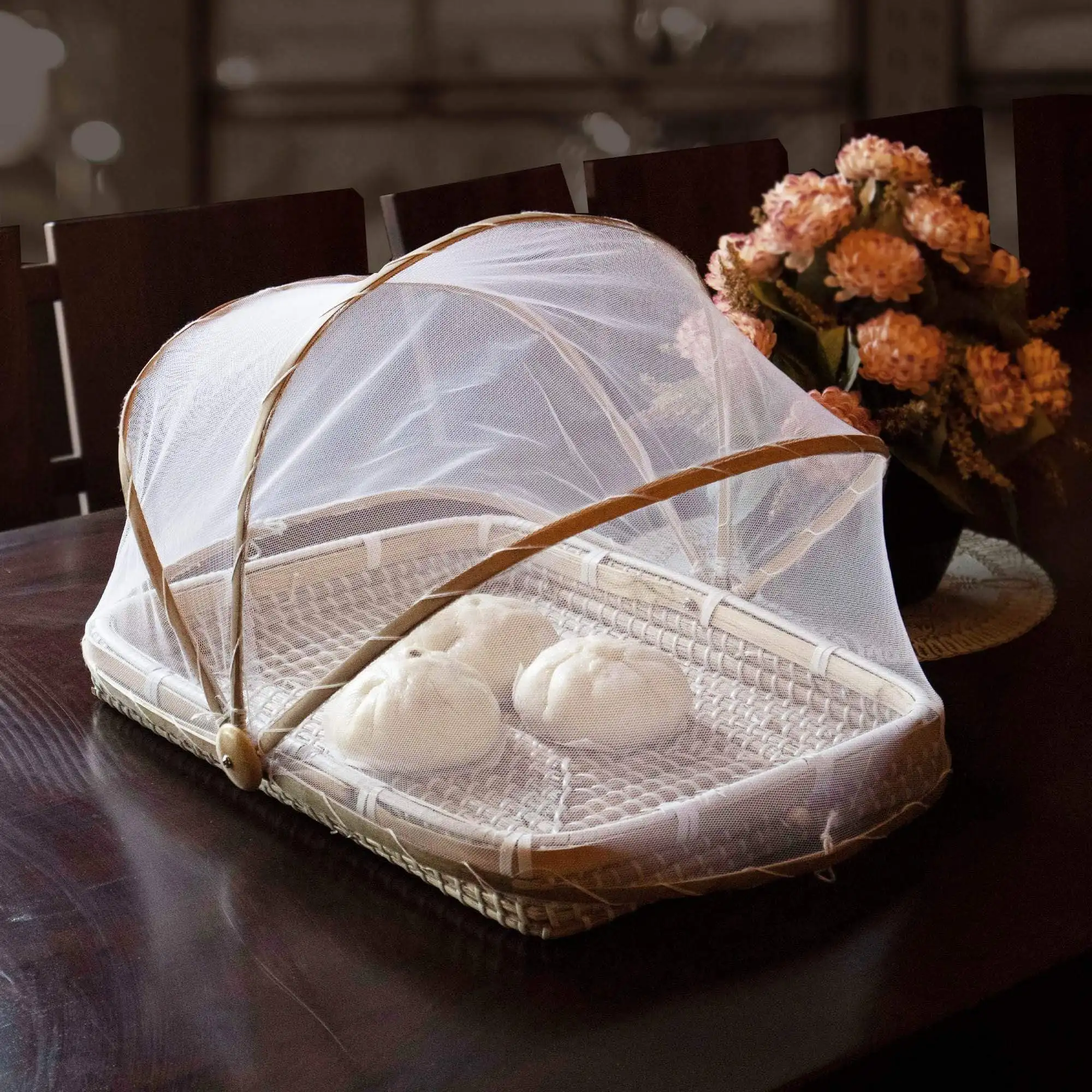Elegant Design Coiled Seagrass Tray With Food Cover Woven Seagrass ...