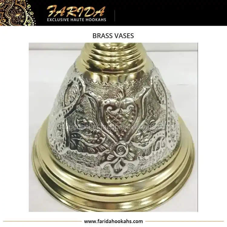 Farida Brass Vases - Unique Egyptian Hookah Designs