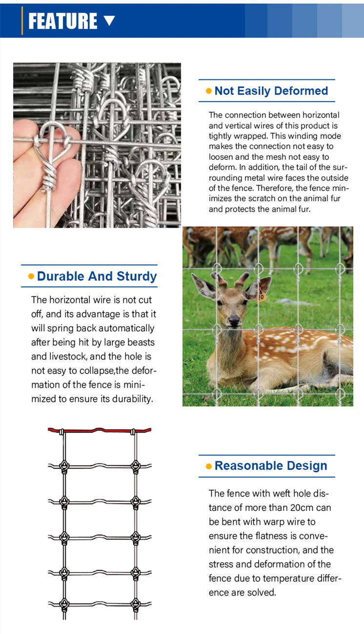 Wholesale High Quality High Tensile Field Wire Joint Field Farm Fence ...