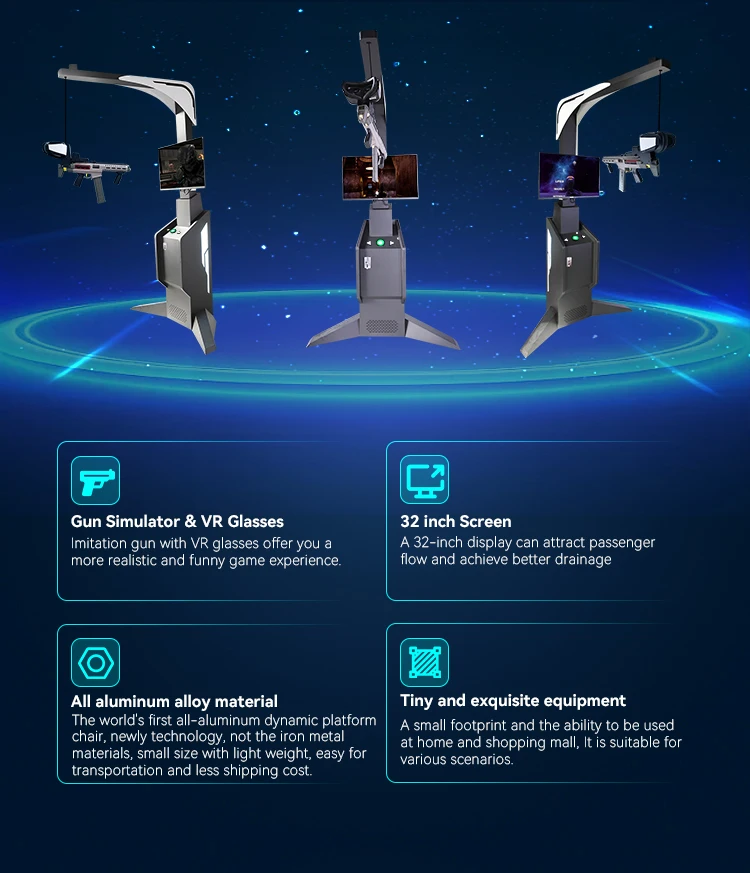 YHY VR Gun Battle Game Set - 32 Inch Screen VR Shooting