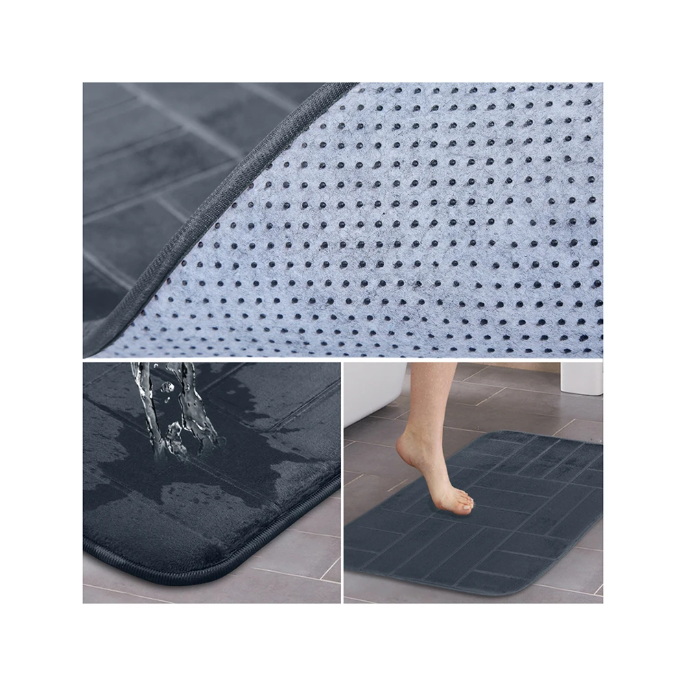 Modern simplicity bathroom rug anti-slip foot mat for bath quick absorb ...