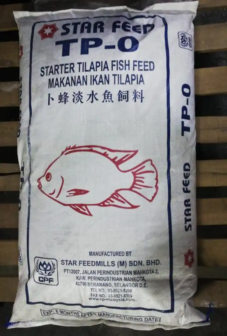 Tp-0 Dried Tilapia Feed High Protein Soybean And Fish Meal Pellet Packaged In Bags For Fish Use ...
