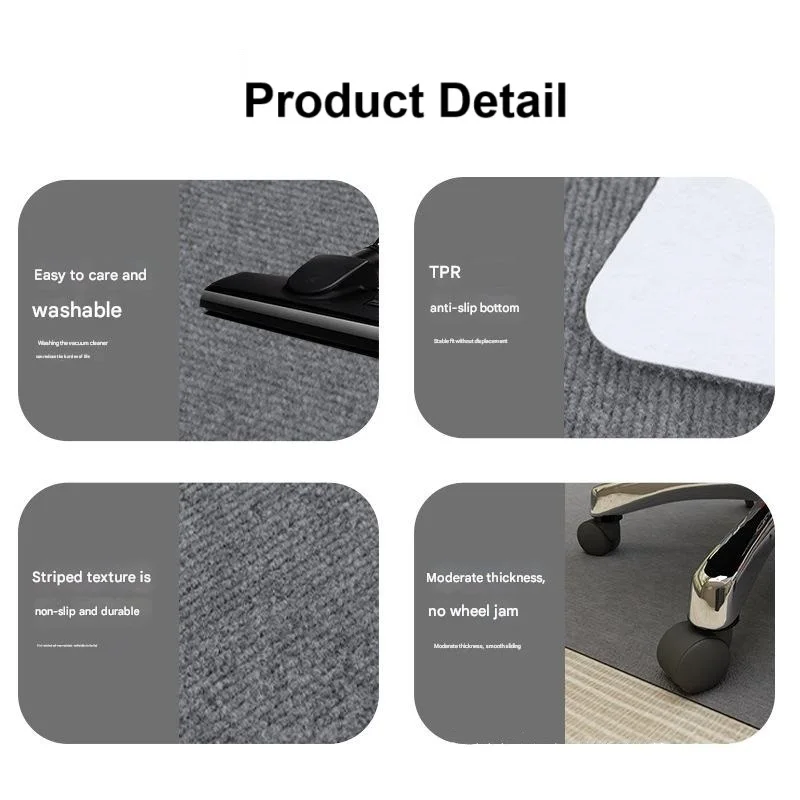 35''*47'' Convex Stripe Self-Adhesive Non-Slip TPR Backing Carpet ...