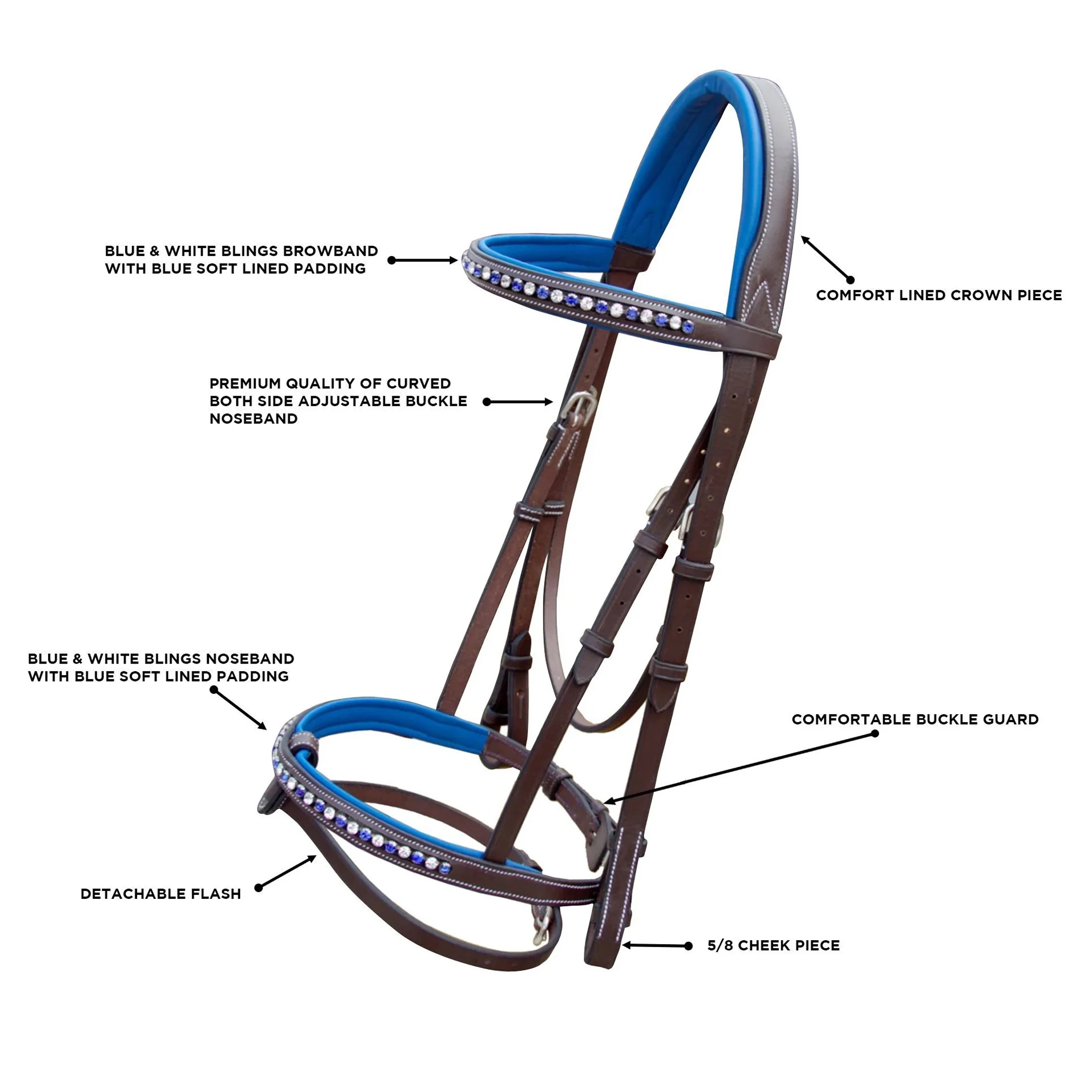 Indian Manufacturer Horse Equipment English Leather Comfortable Horse ...