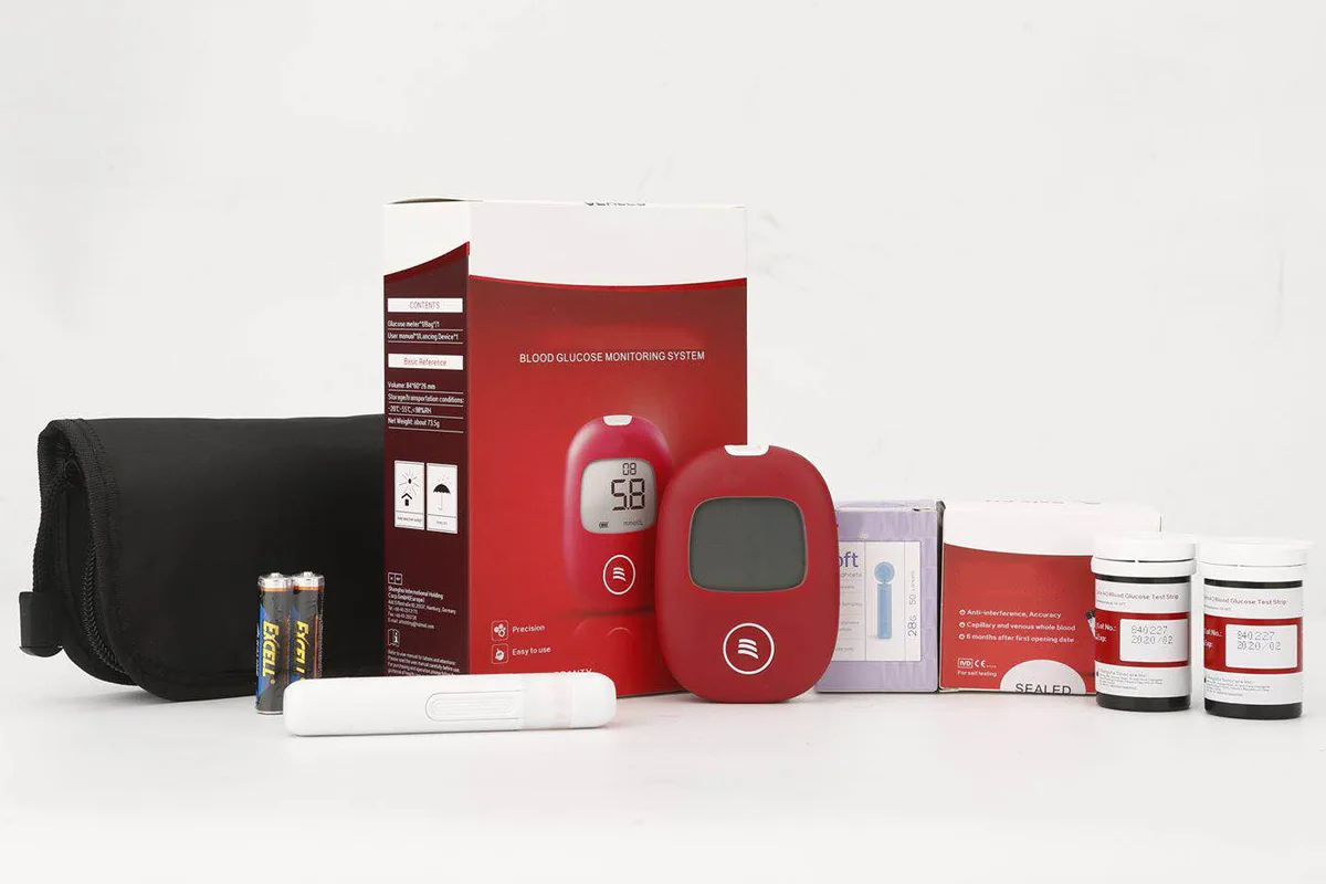 Sin-sbg03 Automatic Digital Blood Sugar Machine 7s Measurement Glucose ...