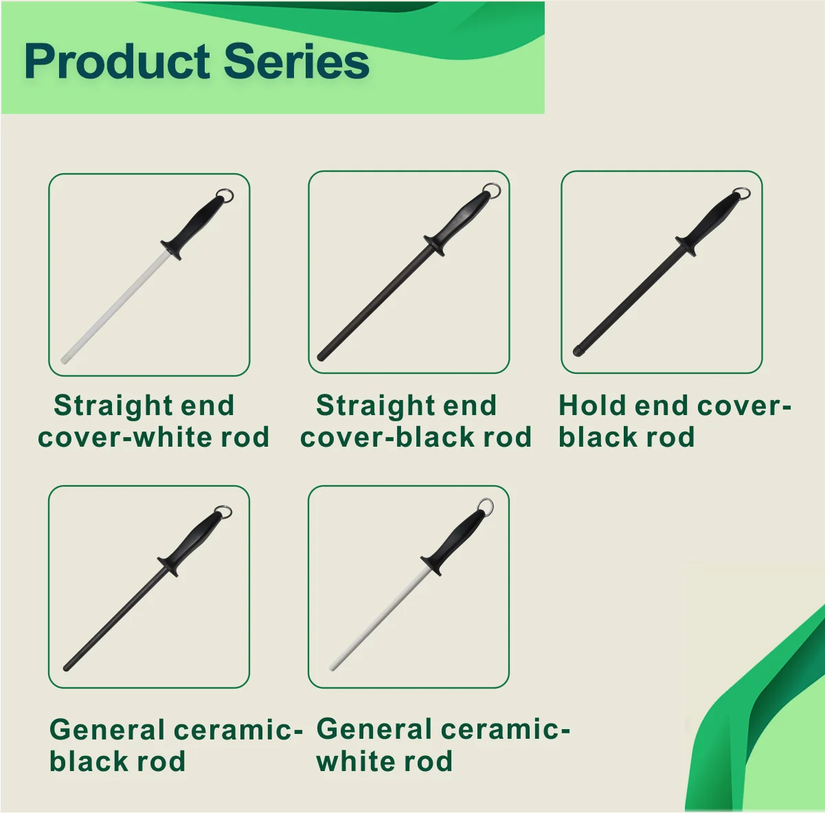 Anti-break Ceramic Sharpener Rod With Hold End Cover - Buy Ceramic ...