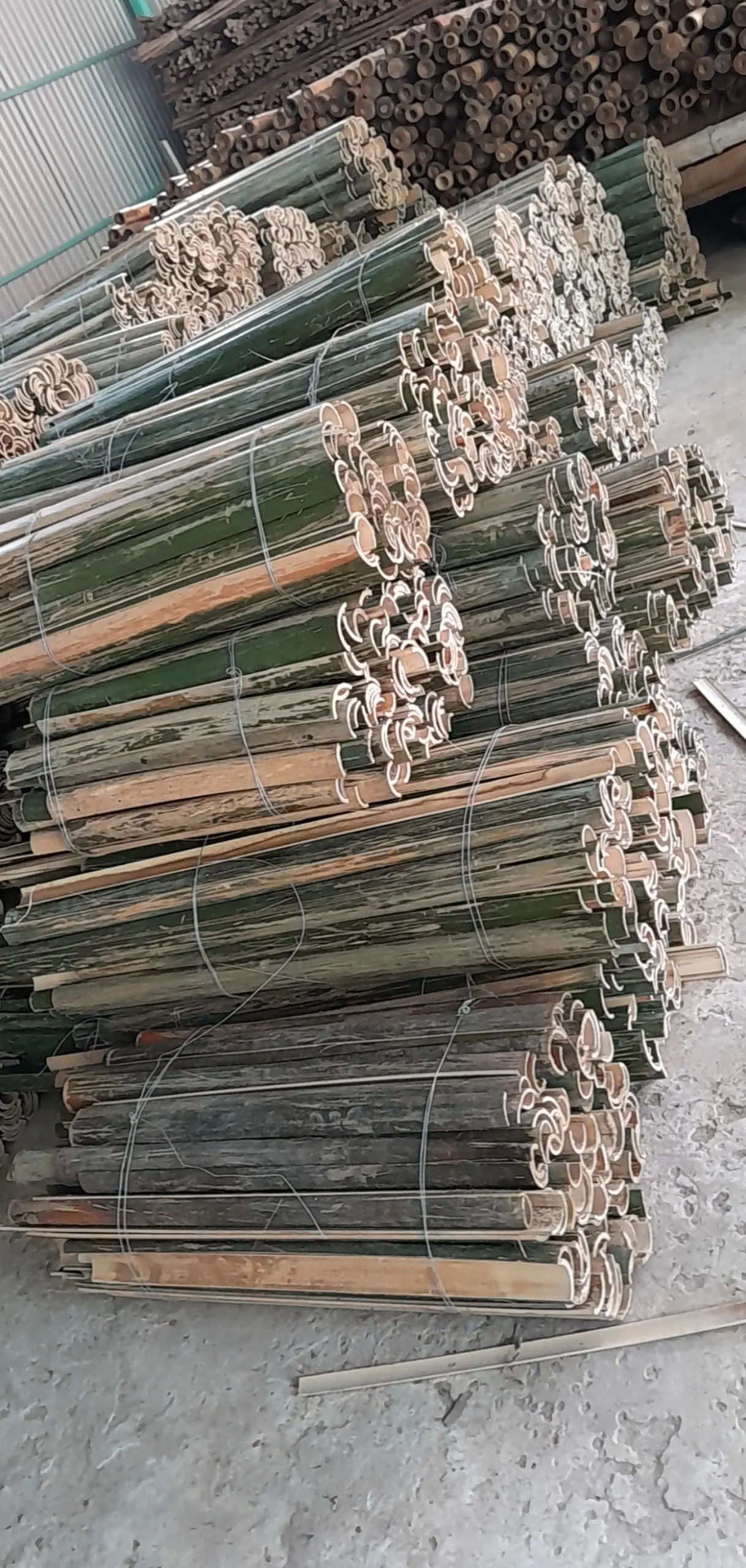 Split Half Cut Bamboo Poles Natural Materials Wholesale - High Quality ...