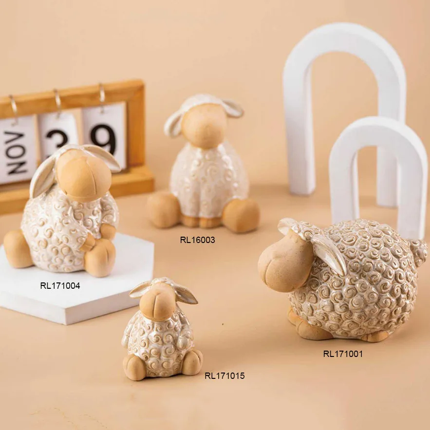 Home decoration Ceramic animated desktop sheep ornament| Alibaba.com