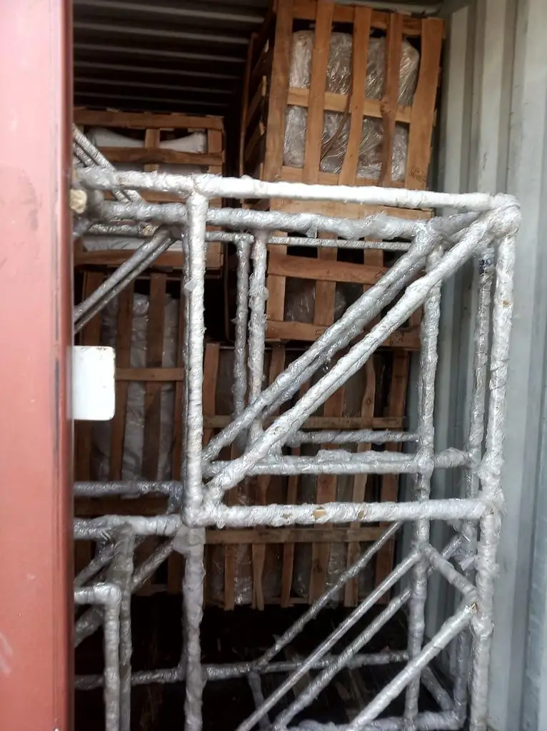 Wedding Mandap New Design Stage Set Fiber Bottle Crystal Pillars Stage ...