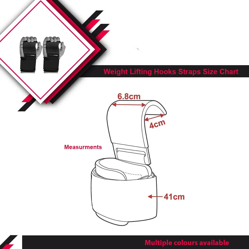 Weightlifting Hooks Strength Training Heavy Duty Hooks Training Straps ...