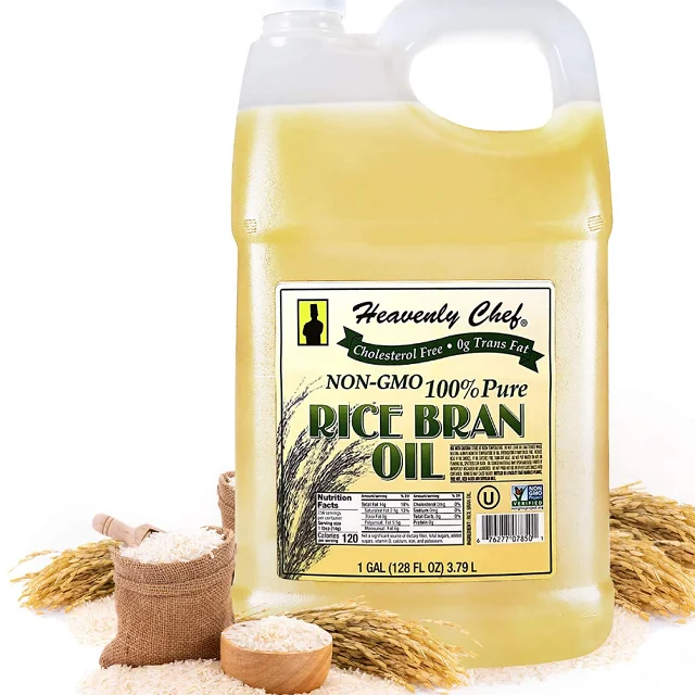 Rice Bran Oil Cold Pressed Rice Bran Oil On Sale Cosmetic Liquid Pure Essential Oil Yellow Top ...