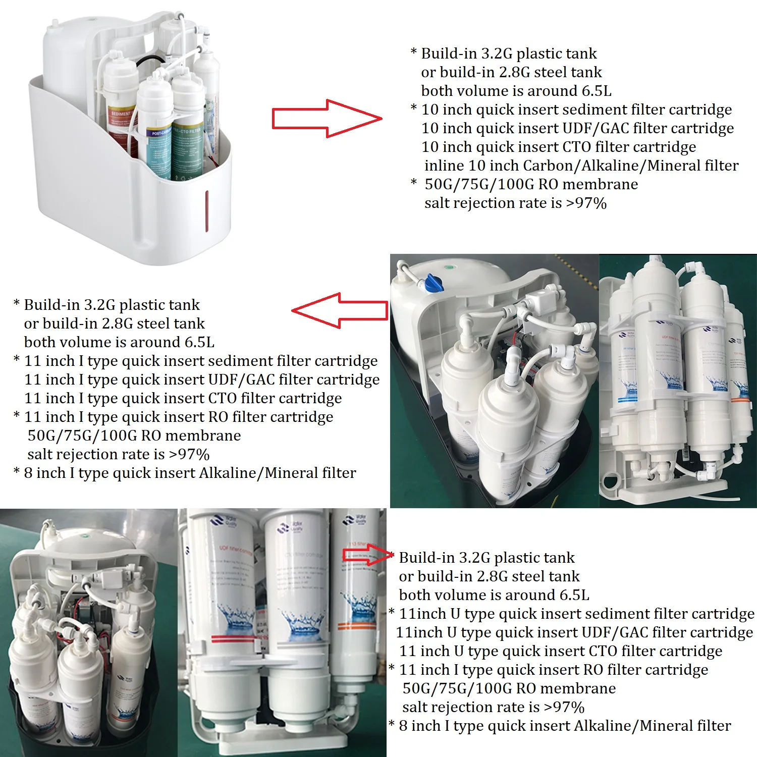 Water Purifier Ro System Water Filter For Home Drinking Water Filter ...